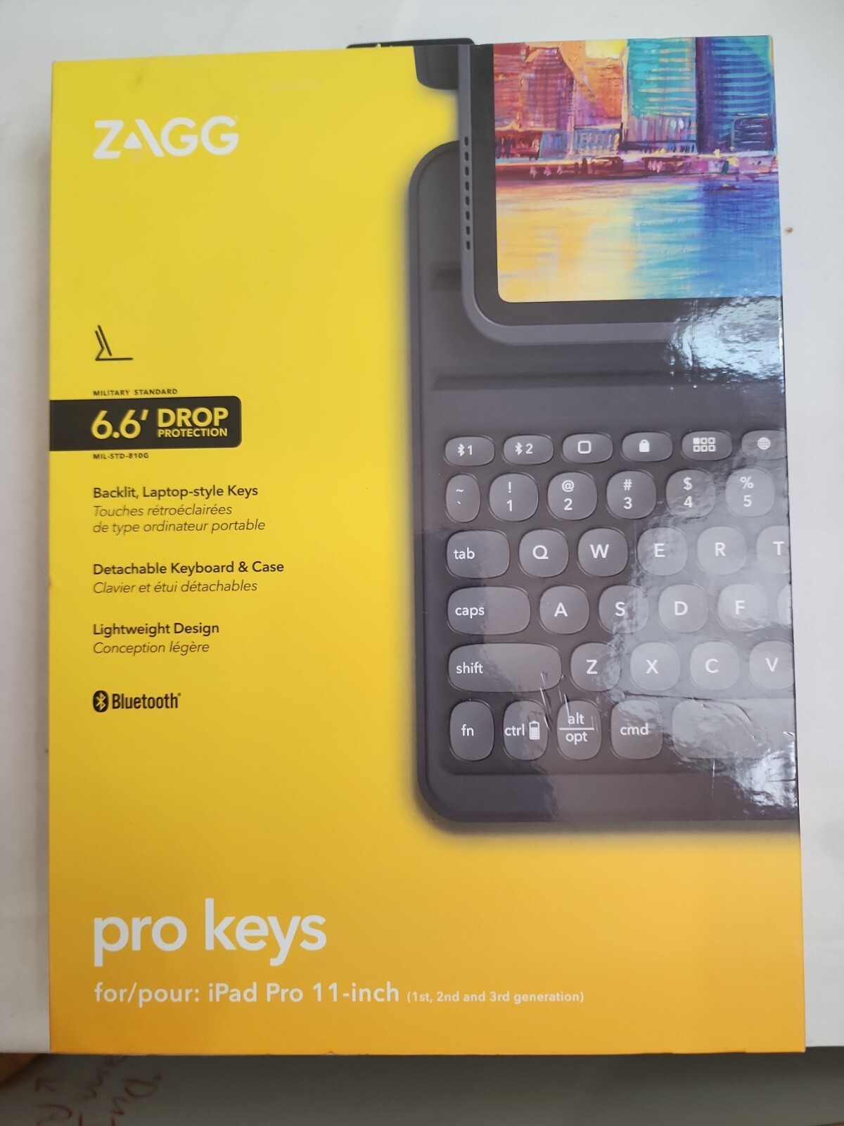 ZAGG Pro Keys for IPad Pro 11-inch (1st, 2nd, 3rd Gens) 6.6' Drop ...