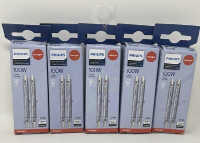 5 Boxes Philips T3 100W Work Light & Security Bulbs RSC Base (2 per ...