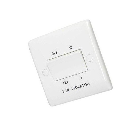 BG 815 NEXUS 10AX Bathroom Fan 3 Pole Fan Isolator Slimline White On ...