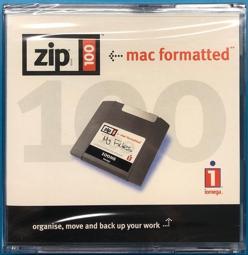 Disquette IOMEGA ZIP 100Mo Mac Formatted - NEUVE SOUS BLISTER | eBay