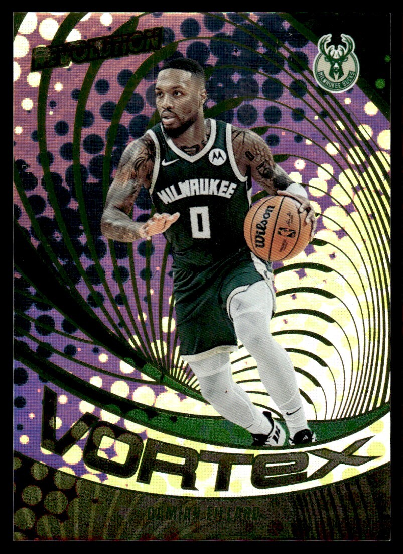 2023-24 Panini Revolution Vortex Damian Lillard Milwaukee Bucks #31 | eBay