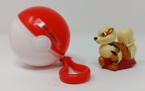 Vintage Burger King 1999 Pokeball Pokemon Arcanine 2" Launcher Toy 95 ...