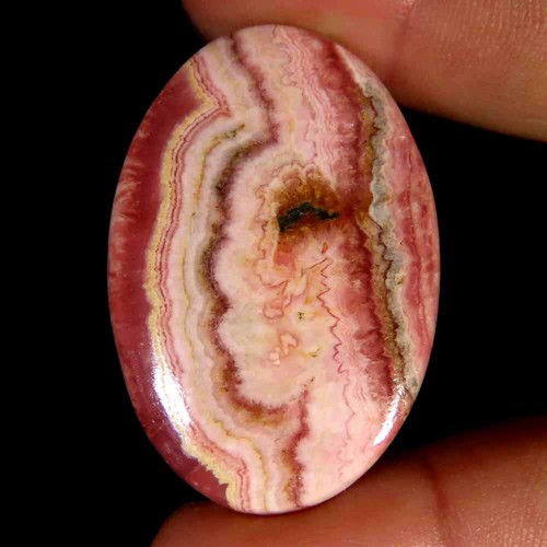 61.05Cts 100%Natural Pink Rhodochrosite Oval Cabochon 26x39x5mm Loose ...