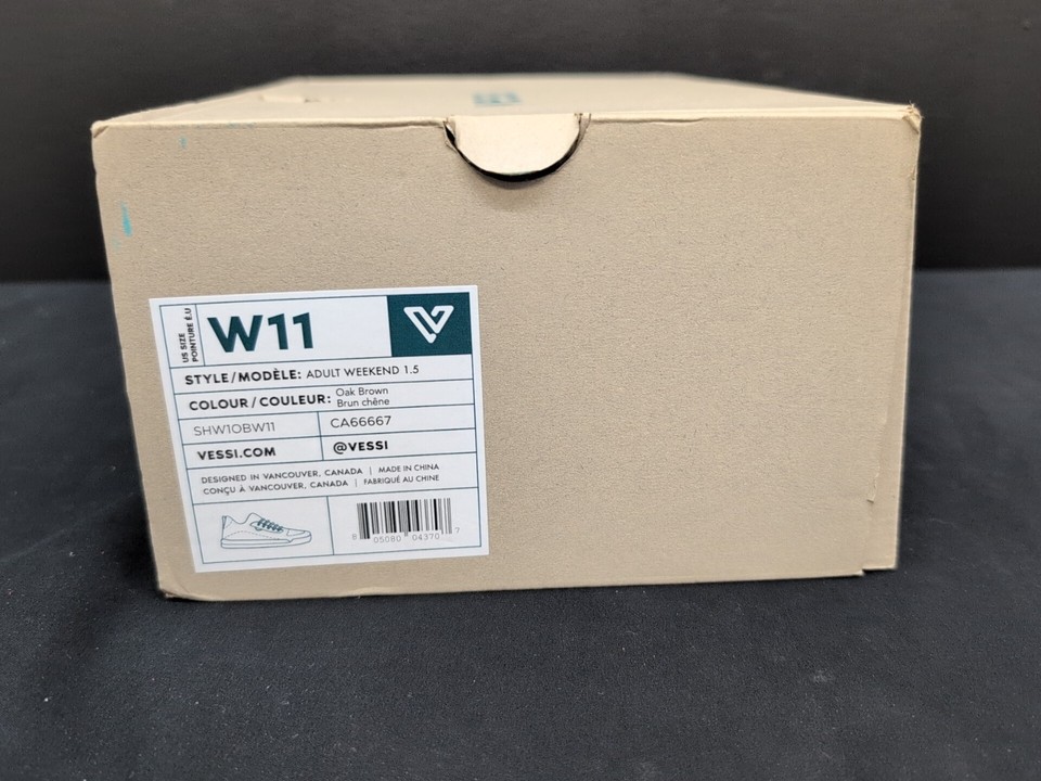 Vessi Adult Weekend Sneaker 1.5 Waterproof Womens Shoes US 11 Oak Brown ...