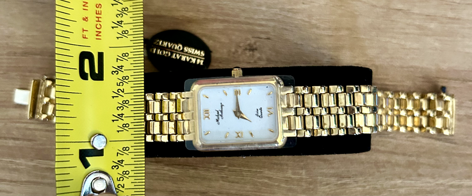 14k GOLD Watch Ladies Swiss quartz by Michael Anthony, new battery ...