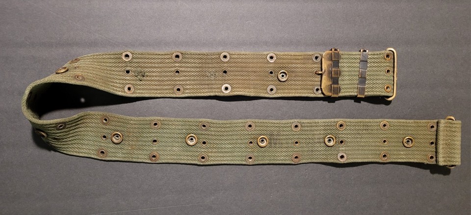 USGI Marine Vietnam War Pistol Belt M1961 w/Snaps for Magazine Pouches ...