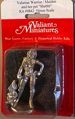 Valiant Miniatures Kit# 9842 - Valarian Warrior / Maiden & Her Pet ...