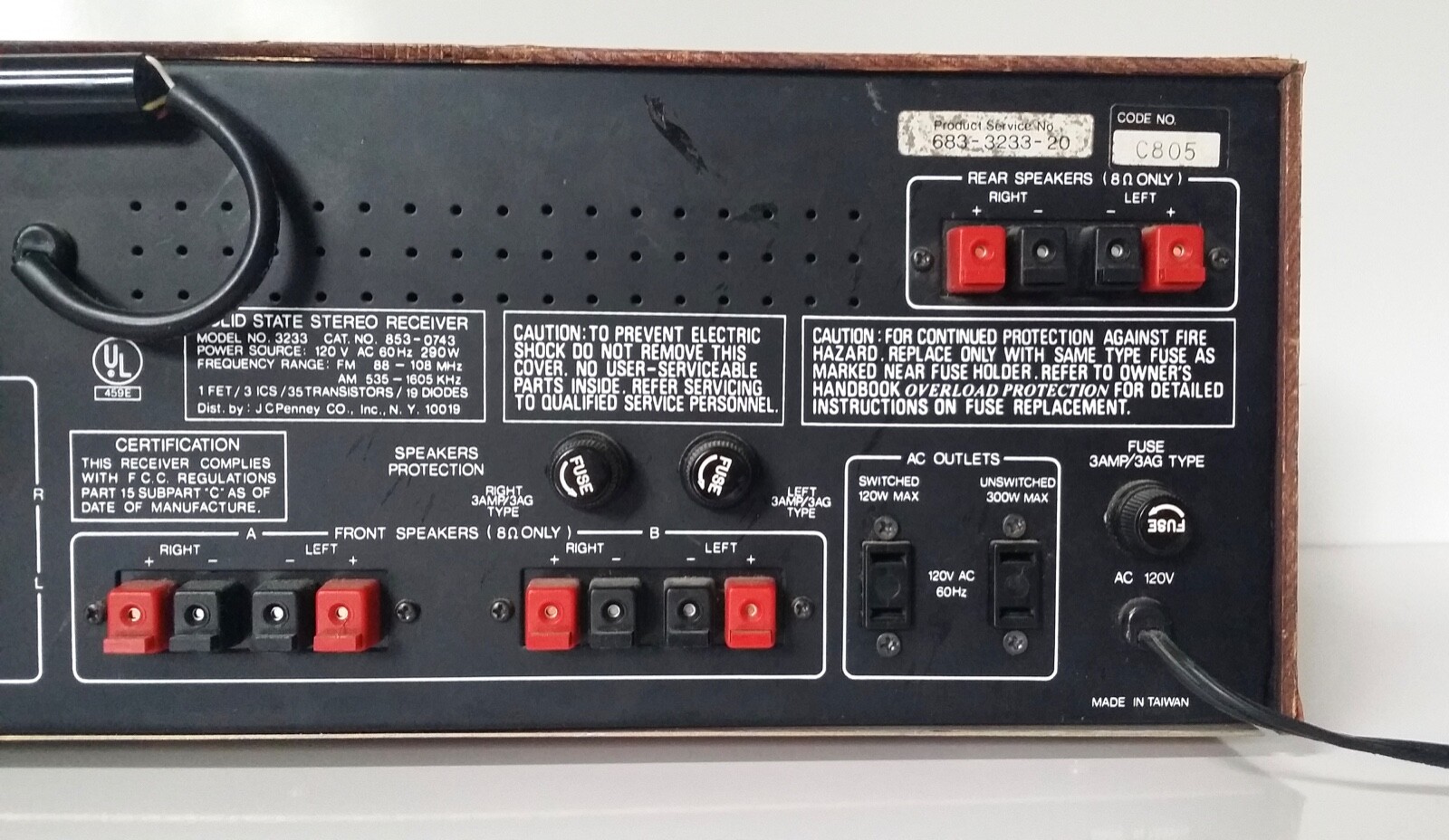 Vintage Modular Component Systems Reciever Model 3233 | eBay