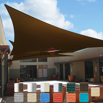 Durable Equilateral Triangle Sun Shade Sail UV Blocker for Pool Garden ...