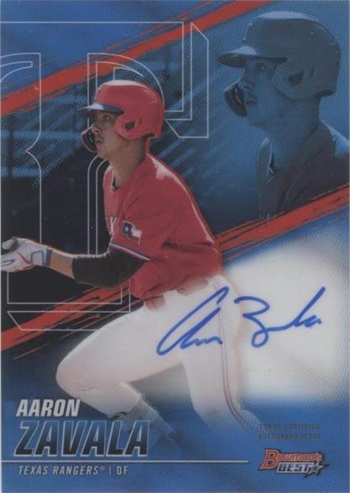 2021 Bowman's Best - Best of 2021 Autographs Aaron Zavala #B21-AZ Blue ...