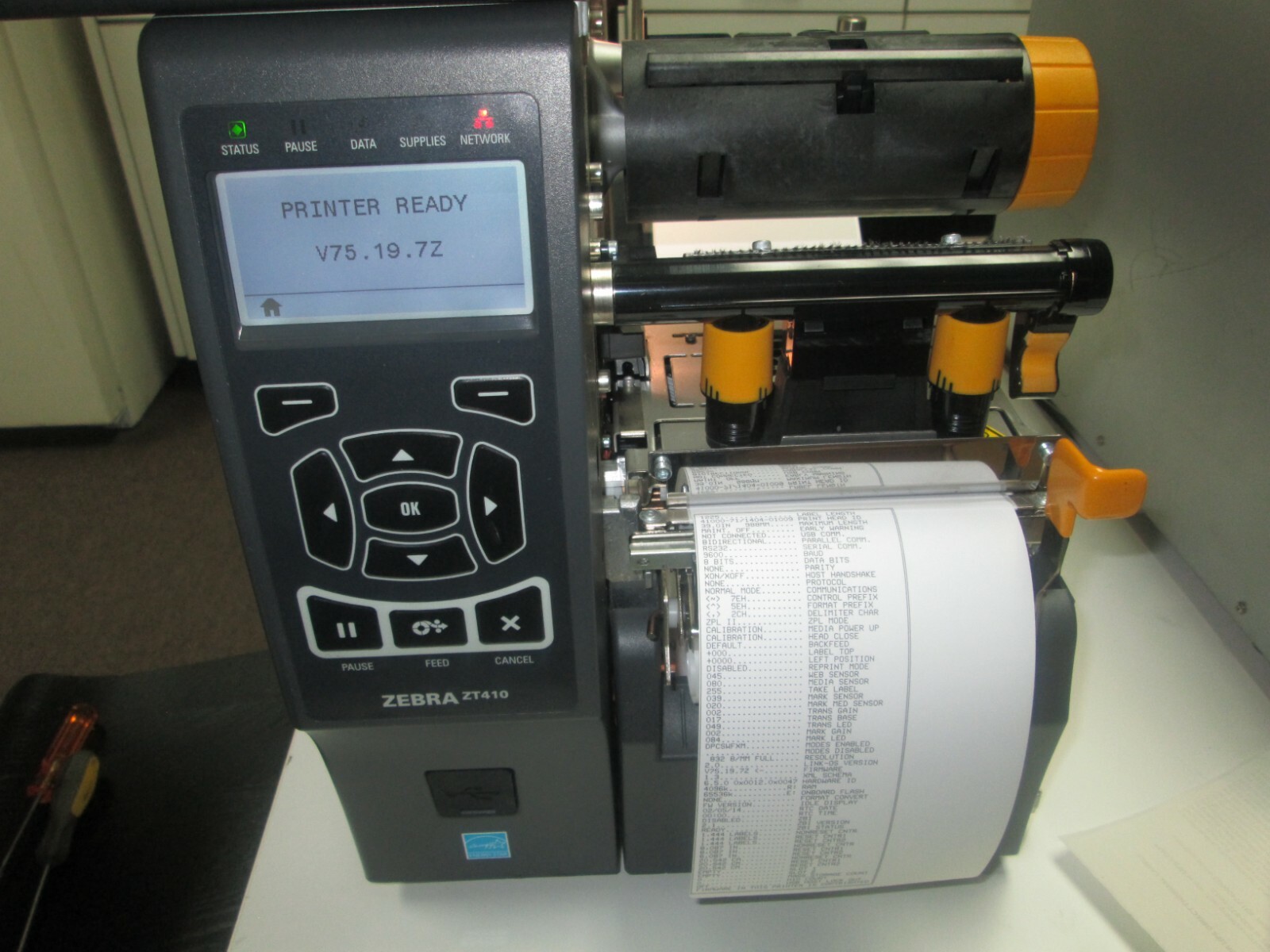 Zebra ZT410 DPI Thermal Transfer Network Printer Peeler Rewinder | eBay