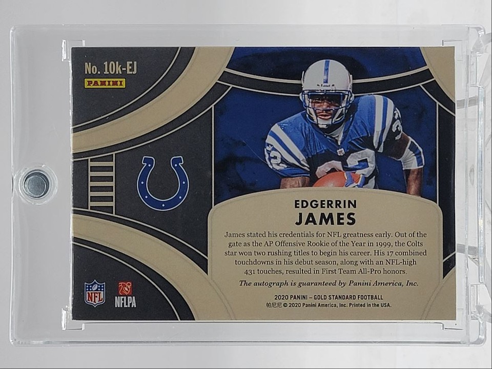 EDGERRIN JAMES 2020 GOLD STANDARD 10K AUTOGRAPH AUTO /49 Q3611 | eBay