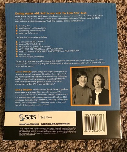 The Little SAS Book : A Primer, Third Edition by Susan J. Slaughter and ...