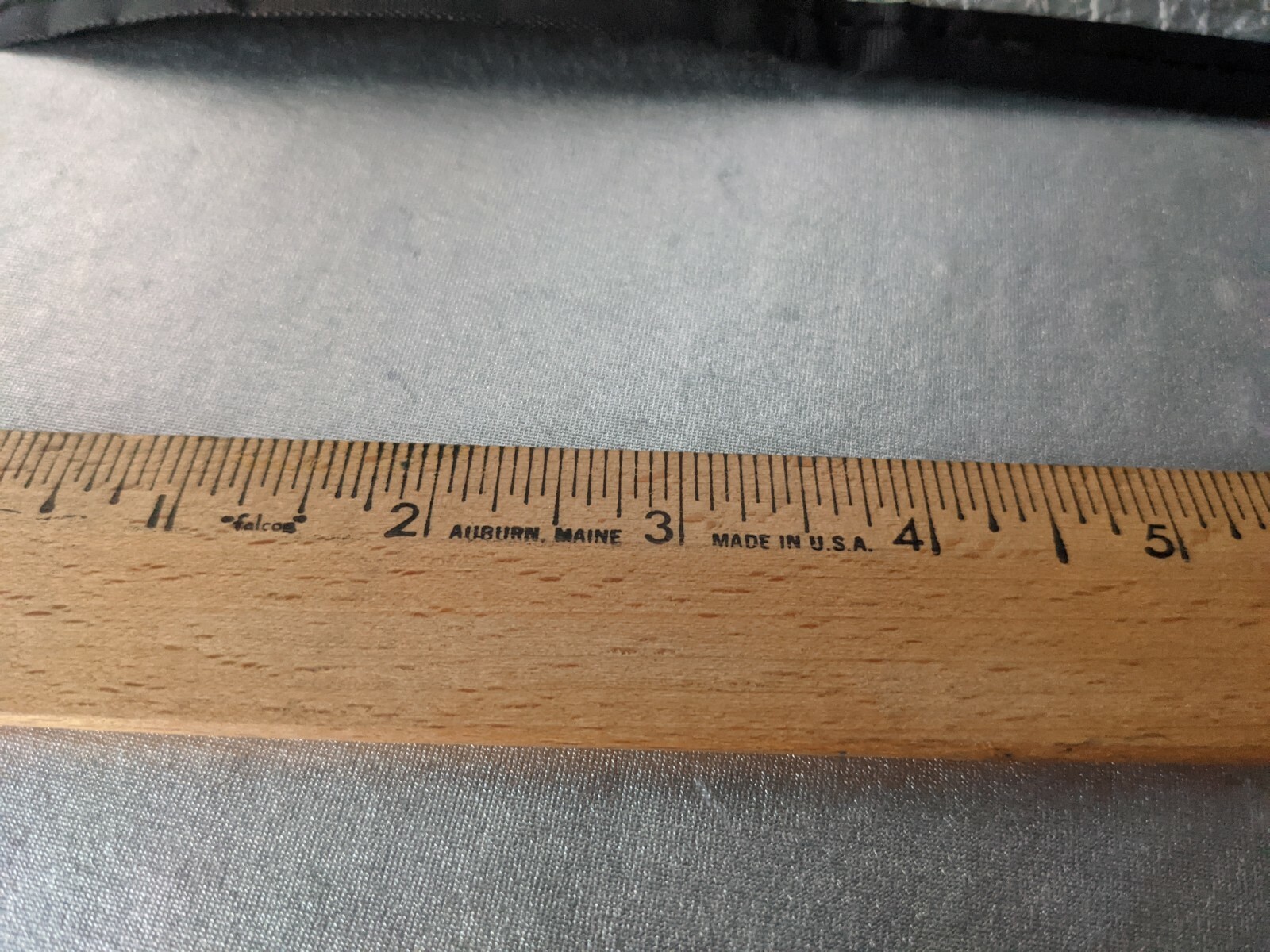 VINTAGE FALCON 12 INCH WOOD RULER. AUBURN, MAINE MADE IN U.S.A. MISSING ...
