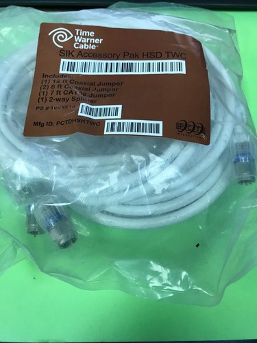 12ft & 6ft Coaxial & 7ft Ethernet CAT5e Cables, 2way Splitter -SIK ...