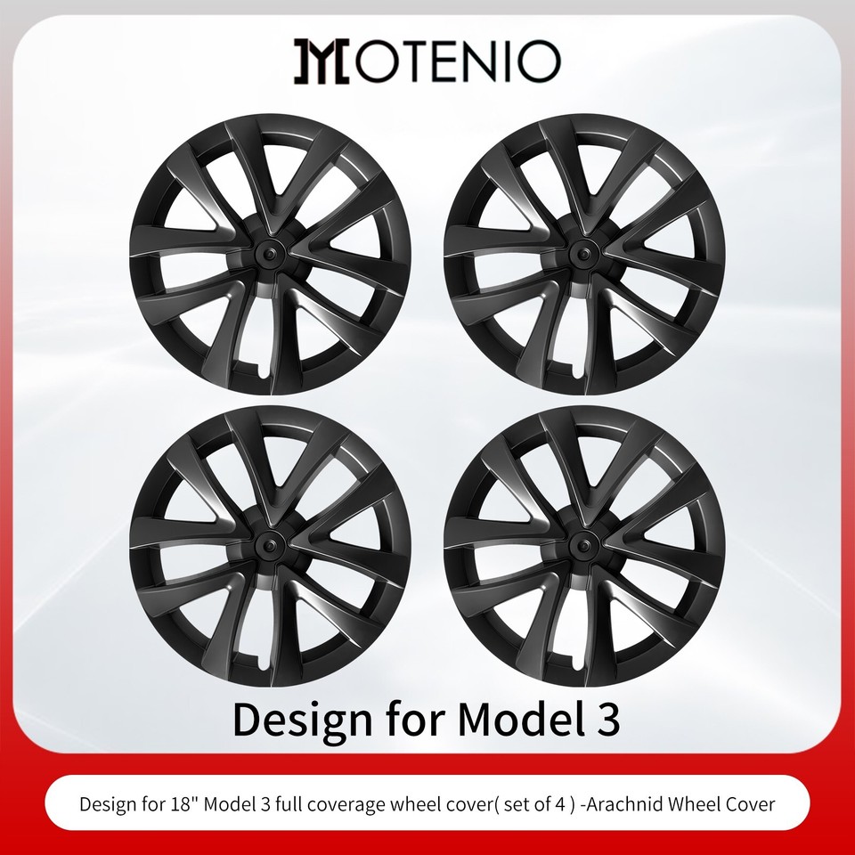 Wheel Cover Design for Model 3 (2017-2023) Hubcaps 18 inch Hubcap 4PCS ...