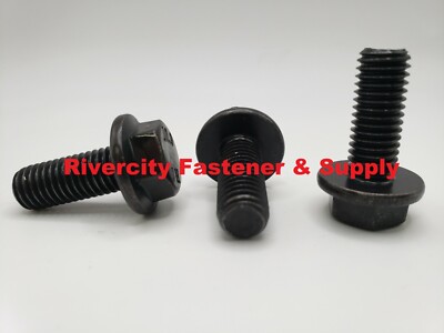 (25) M10-1.5 x 25 Metric Hex Flange Bolts 10mm x 25mm Screws M10x1.5x25 ...