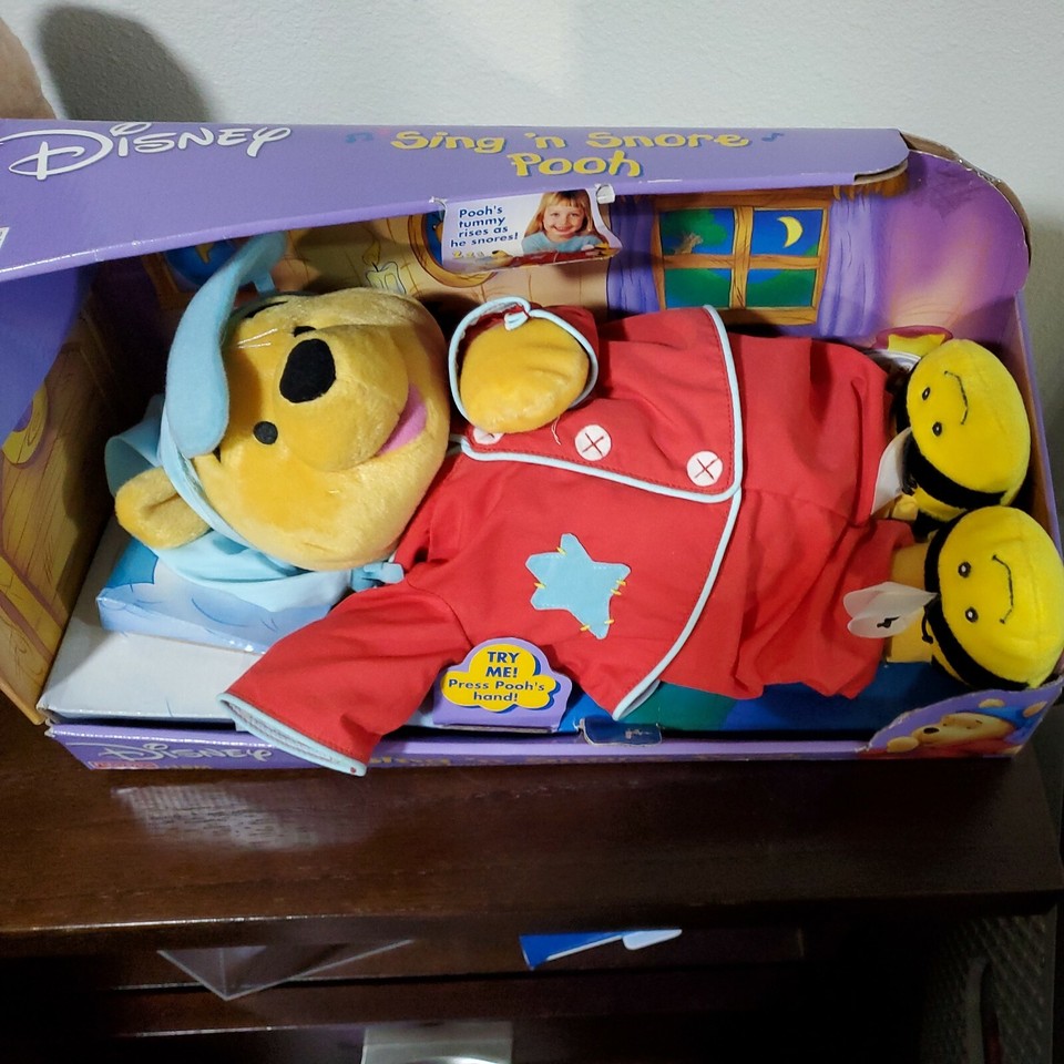 Rare, New Vintage Disney Sing 'N Snore Pooh Fisher Price - Fisher Price ...