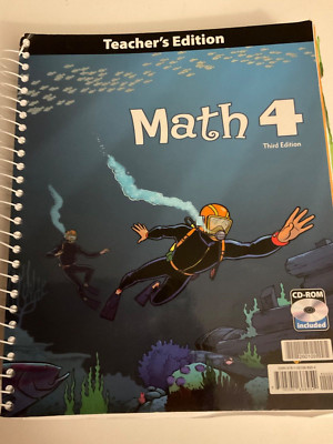 MATH GRADE 4 TEACHER'S EDITION with cd 3RD EDITION By Bju Press ...
