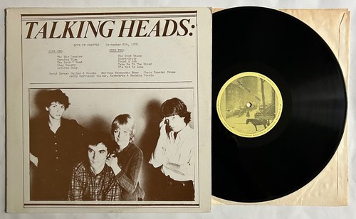 TALKING HEADS. LIVE IN SEATTLE. PROMO US VINYL LP. ALLIED 068. SEPT 8th ...