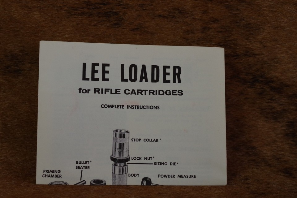 Vintage Lee Loader Complete Reloading Kit for 243 Winchester | eBay