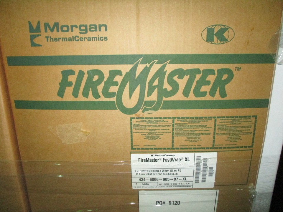 FIREMASTER FASTWRAP 434-6806-005-87-XL LOT OF 8 3M EQUIVALENT DUCT WRAP ...