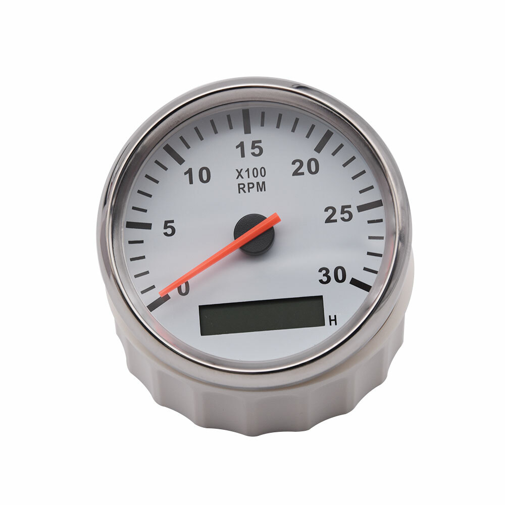 85mm Boat Marine Tachometer Diesel Engine Tacho Gauge 3000 RPM Digital ...
