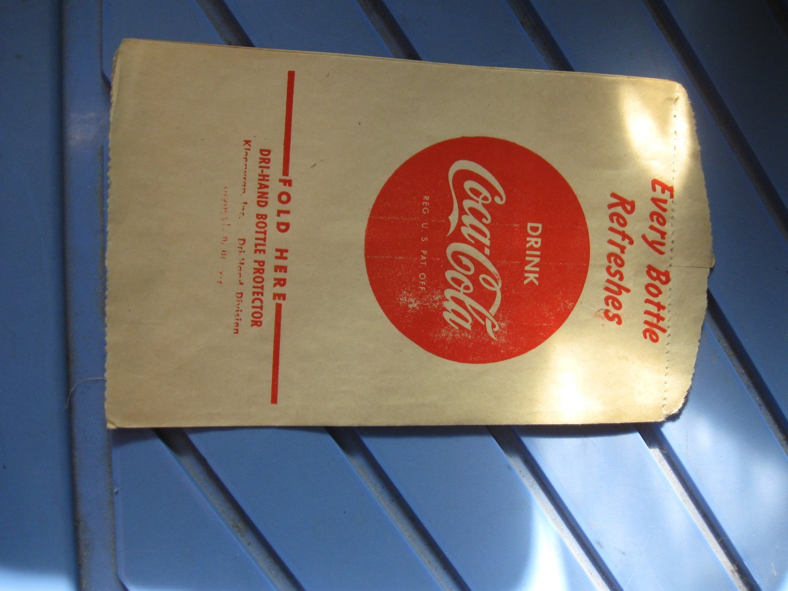 Vintage COCA-COLA BOTTLE PROTECTOR Coke Paper Sleeve 1940s Every bottle ...