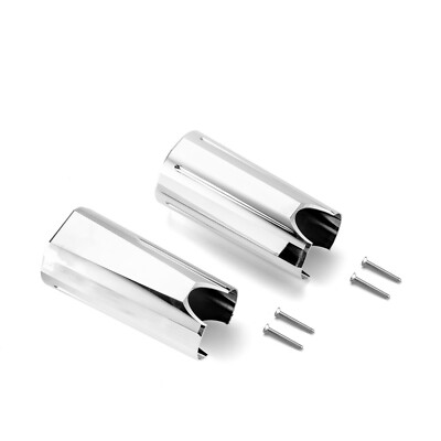 Chrome 165mm Upper Fork Slider Covers For Harley Road King Street Electra Glide | eBay