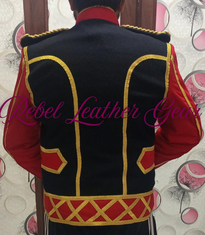 Michael Jackson Thriller Leather Jacket | Red Retro Iconic Biker Coat ...