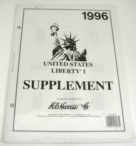 Harris 1996 Liberty I Stamp Album Supplement Regular Commemoratives ...