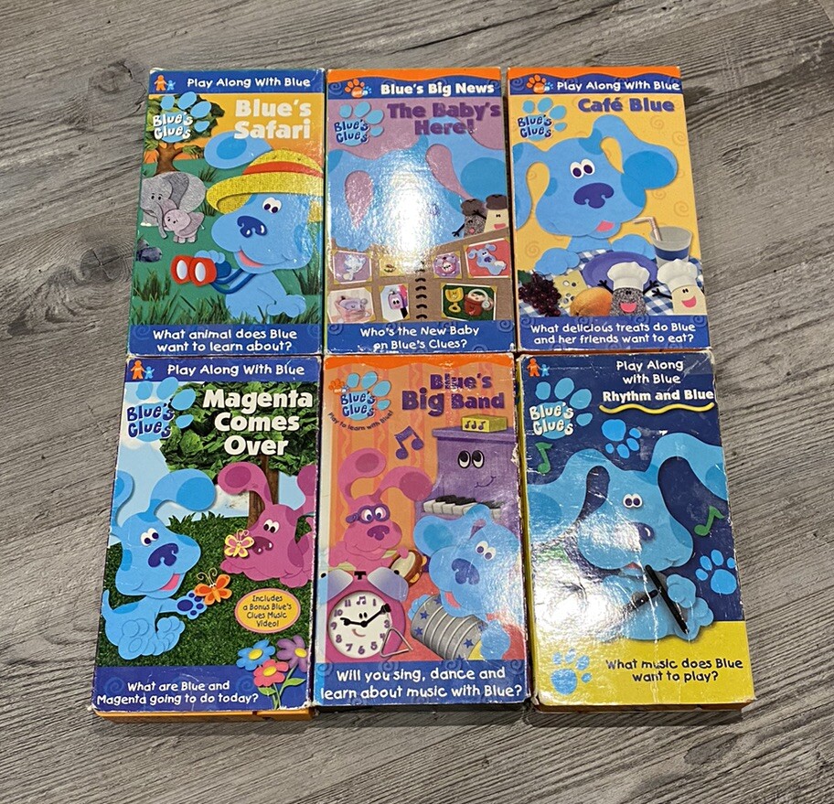 블루스 단서 모양과 색상 Vhs Ebay WEBZINE MAGAZINE NERD