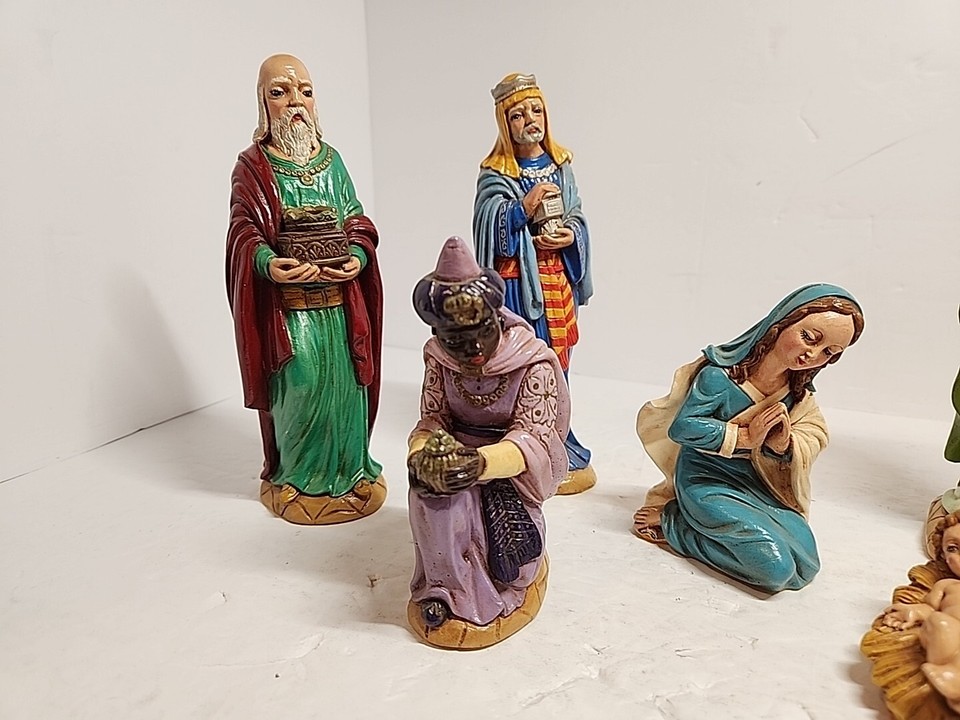 Vintage Handpainted 12 Piece Nativity Scene | Christmas | 8" Joseph | eBay