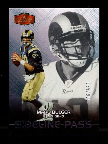 2006 Flair Showcase - Sideline Pass Marc Bulger #265 /999 for sale ...