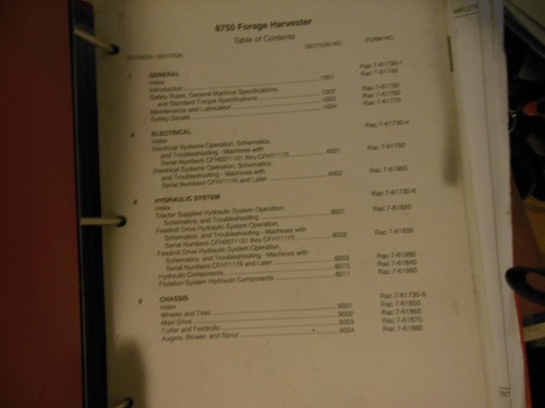 CASE 8750 FORAGE HARVESTER SERVICE SHOP WORKSHOP REPAIR BOOK MANUAL | eBay