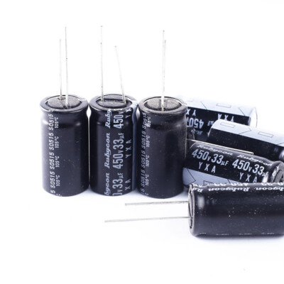 10PCS RUBYCON YXA 450V 33uF 33MFD Aluminum Electrolytic Capacitor 16*31mm | eBay