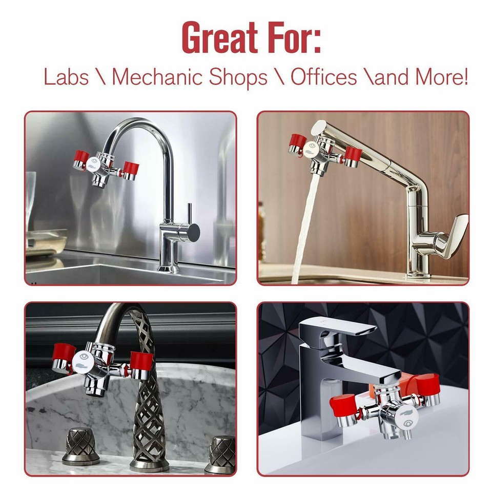 Eye Wash Unit Faucet Mounted Emergency Eyewash Stations for Sink ...