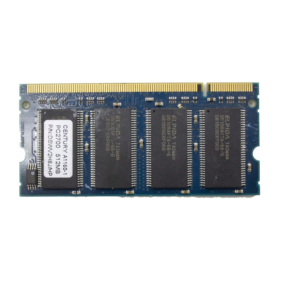 Century DSWV2H8J/HP 512MB 333MHZ DDR DDR1 Sodimm Memory Table Module ...