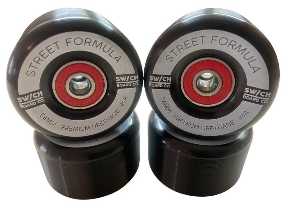 Skateboard Wheels Street Formula 54mm 96A With Bearings Sw/ch Board Co ...