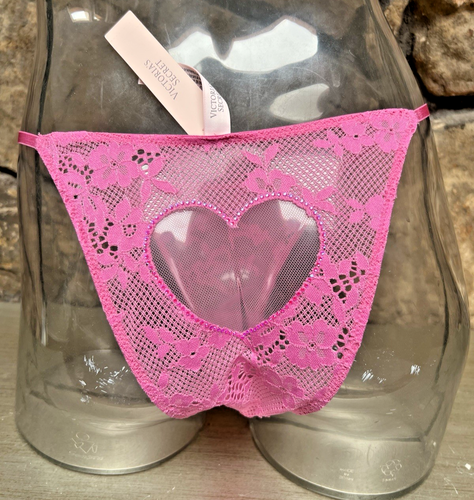 Victoria's Secret Dream Angels BLING HEART Brazilian Panty Sz XS Pink ...