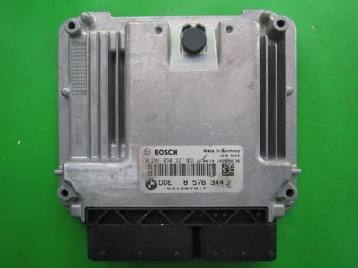 ECU Engine Control Unit BMW 320D DDE8576344 0281030327 EDC17C50 | eBay