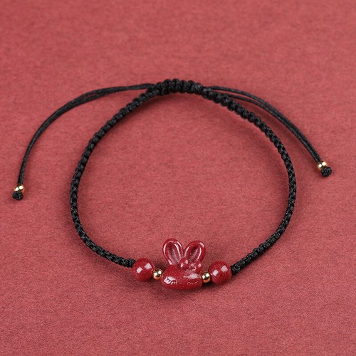 Cinnabar Rabbit Bracelet Luxury Jewelry Real Gift Bead Natural Amulets ...