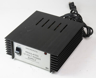 Micronta Regulated 12 volt Power Supply , Converts 120 VAC To 12 DC | eBay