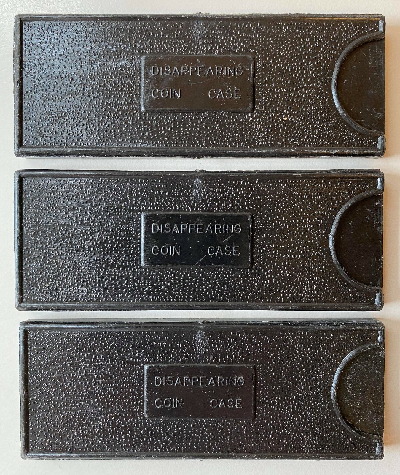 Lot of 3 Vintage Joke & Gag Novelty Disappearing Coin Case Trick Japan ...