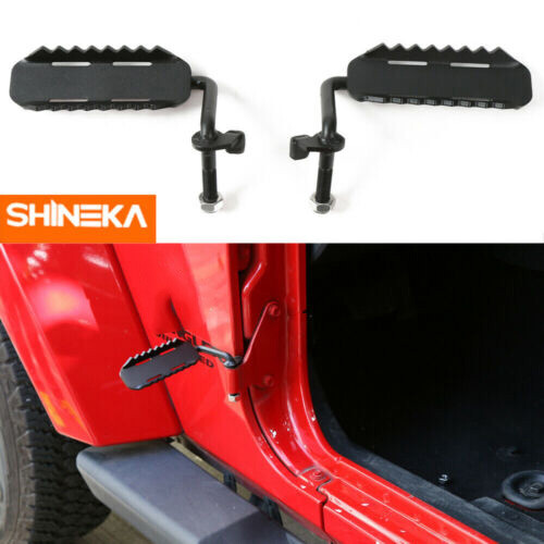 2x Car Foot Pegs Door Hinge Foot Step for 2007-2023 Jeep Wrangler JK JL ...