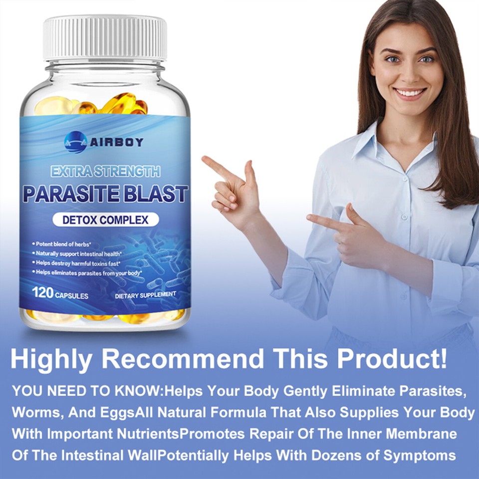 120pcs Parasite Blast Detox Complex - Anti-Parasite Support Cleanse ...