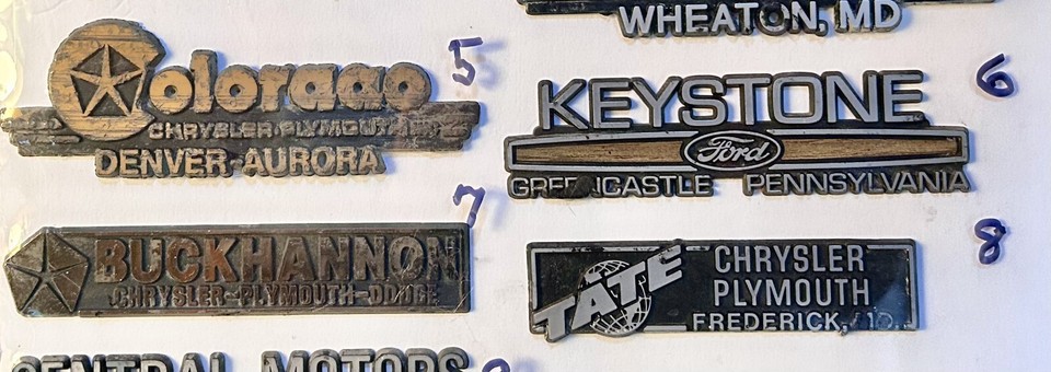 One - Vtg Ford Chevrolet Pontiac Buick GM Dodge Chrys. Dealership ...