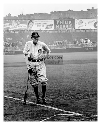 BABE RUTHS FINAL FAREWELL AT NEW YORK YANKEE STADIUM 1948 BASEBALL 8X10 ...