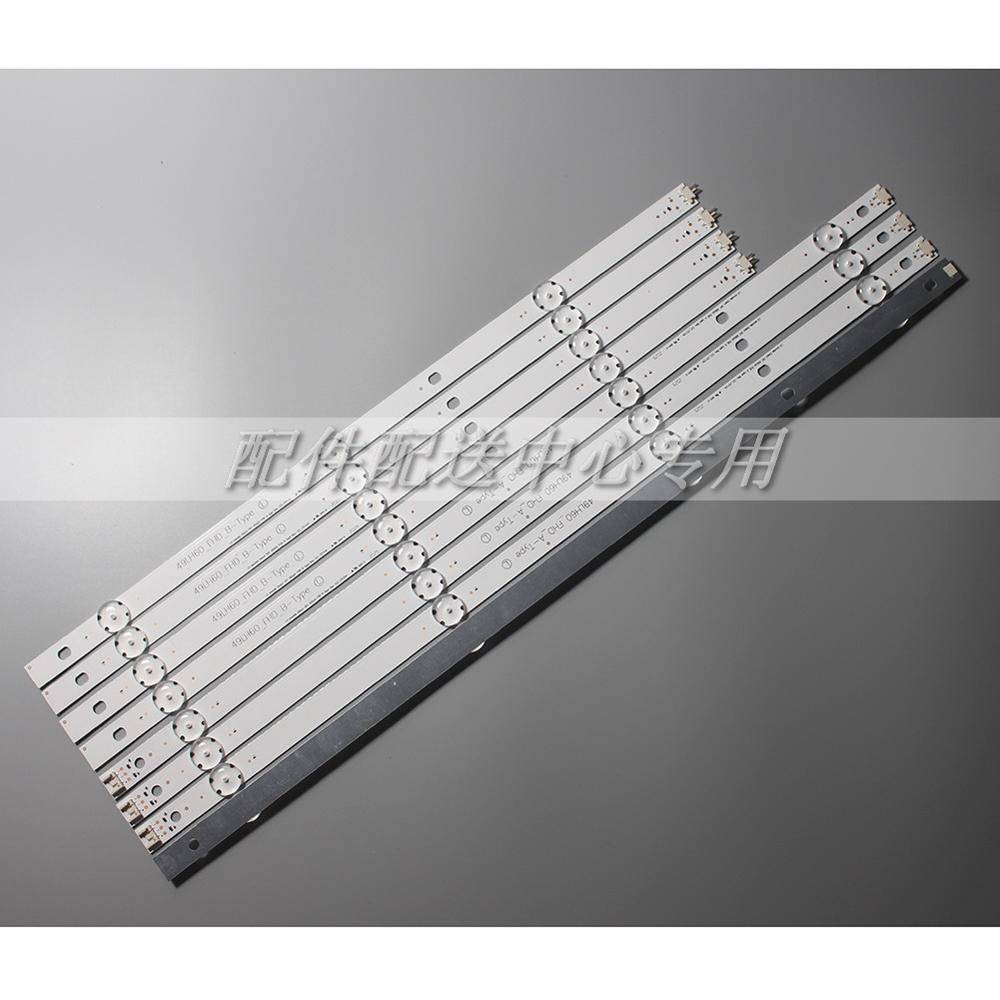 8pcs LED Strips for LG innotek 16Y 49LH60_FHD A/B TYPE 49LH604V JVC LT ...