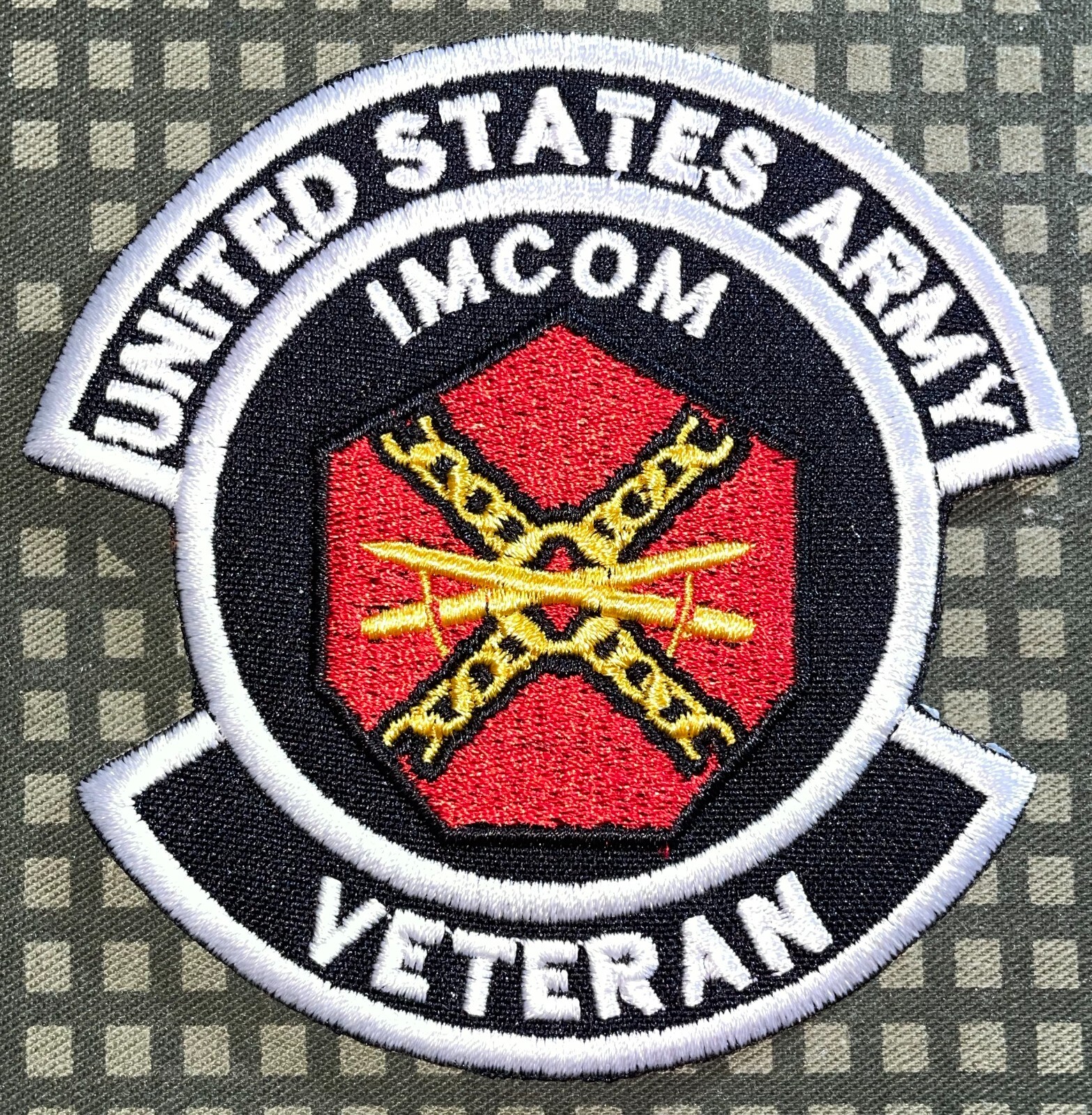 US Army IMCOM Installation Management Command Veteran Patch Repro New ...